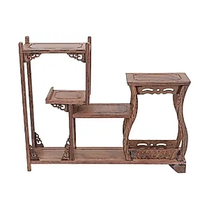 Cabilock Straight Retail Table Display Stand with Shelves for Products 3 Step Straight Display Rack for Retail Table Top Counter Shows Farmers Market Tradeshows