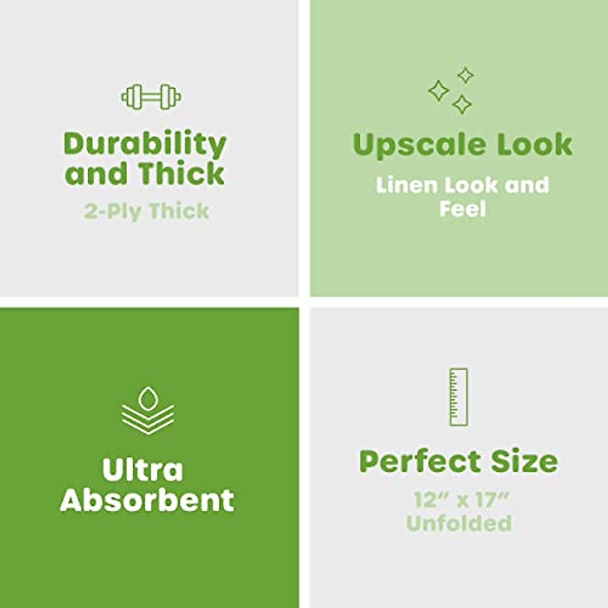 Comfy Package [200 Count - 8.5” x 4” Folded] Linen-Feel Guest Towels - Disposable Cloth Dinner Napkins, Linen Hand Towels for Bathroom, Wedding Napkins (12” x 17 Unfolded)