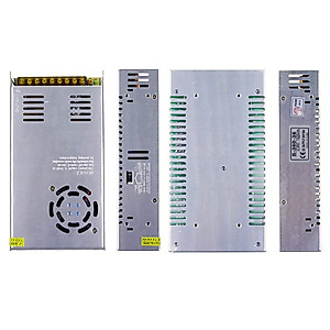 ALITOVE 36V 10A 360W Power Supply Switch Transformer Adapter AC 110V / 220V to DC 36V 10amp Universal Regulated Switching Converter for LED Strip Light CCTV Camera Security System