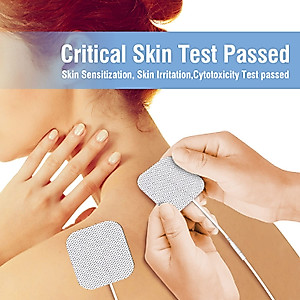 DONECO TENS Unit Pads 2"X2" 48 Pcs Replacement Pads Electrode Patches for Electrotherapy