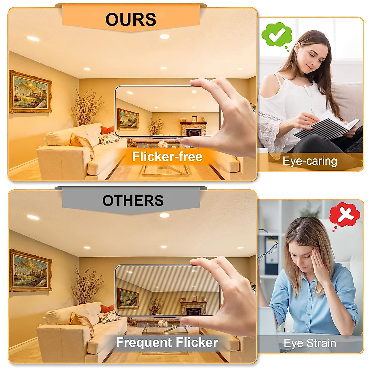 GU10 Halogen 50W Bulbs, 6PCS GU10+C 120V 50W Halogen Light Bulbs, GU10 Dimmable, Warm White, High Brightness MR16 GU10 with Glass Cover, Long Lifespan GU10 50W for Recessed Track Lighting, GU10 Base