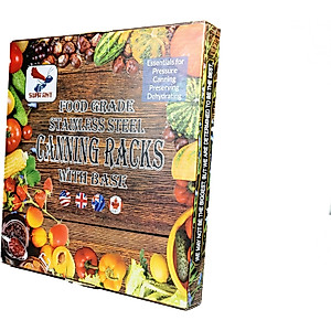 Canning Rack - Pot Rack - Canning Rack for Water Bath Canner Rack - Stainless Steel Rack - Canning Pot Rack - Canning Rack for Stock Pot - Pressure Canner Rack-10.8in 2 Canning Supplies Rack & 1 Base