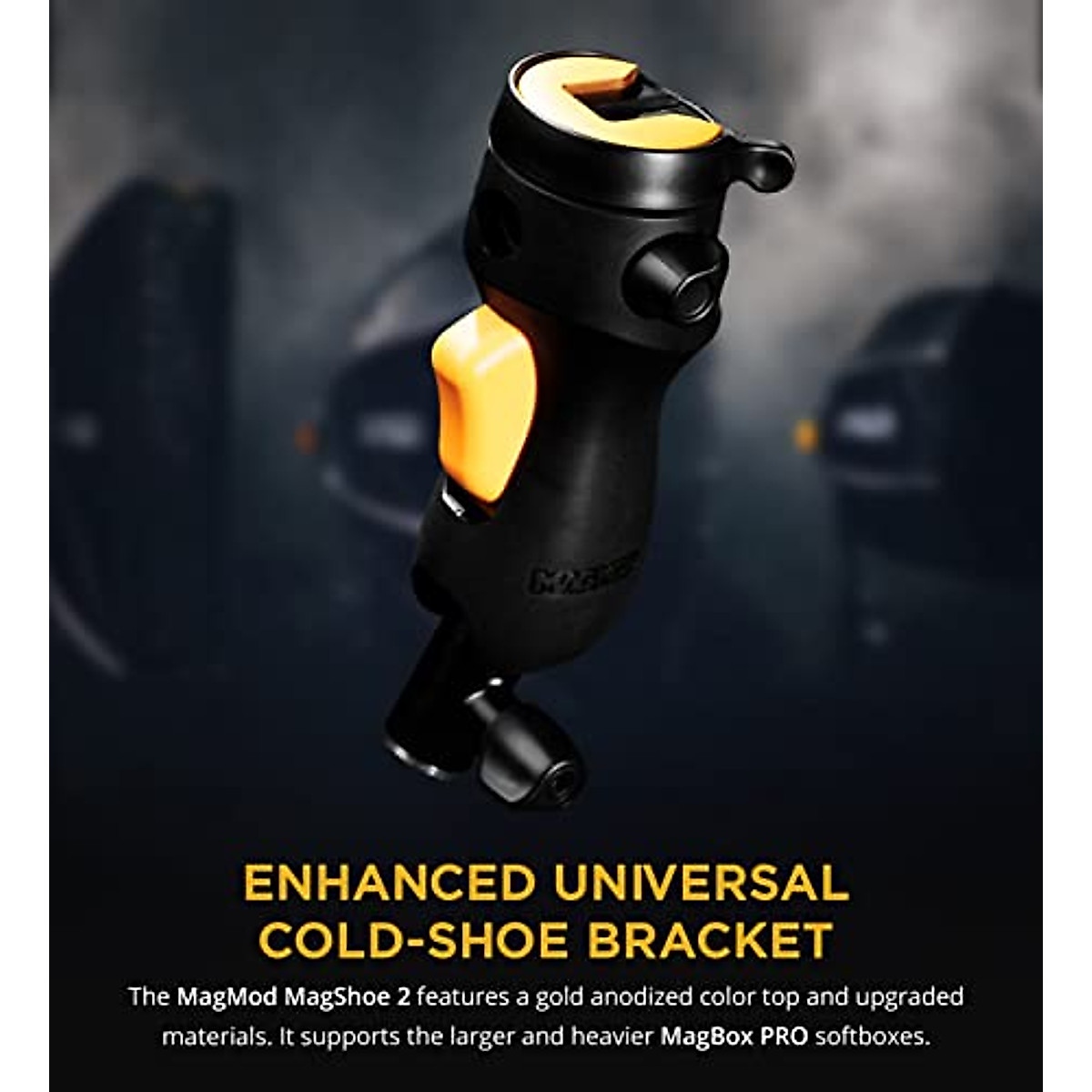 MagMod MagShoe v2 - Universal Cold Shoe Flash Mount for Off Camera Flash, LED Light Panels, Umbrella Modifiers, MagBox PRO 42" Octa Softbox, and MagBox PRO 36" Strip
