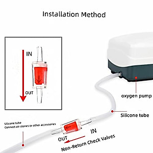 GDQLCNXB 12Pcs Aquarium Fish Tank Air Pump Splitter,3/16" Standard Hose Lines,One-Way Air Flow Control Lever Valve Splitter Distributor for Fish Tank