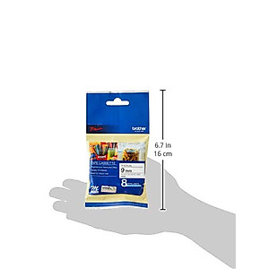 Brother MK221 Genuine P-Touch Tape 9mm (Black on White)