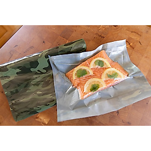 It’s A Vibe Designs Vacuum Sealer Bags for Food – 3-Roll Set Camouflage Vacuum Seal Bags – 11in x 16ft Pre-Cut Vacuum Bags for Food, Sous Vide, Storage, Meal Prep – BPA-Free Seal a Meal Bags