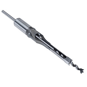 Square Hole Mortise Chisel Drill Bit Set, HSS Woodworking Hole Saw Mortising Chisel Hole Drill Bits 6/25" 1/4" 5/16" 3/8" 2/5" 1/2" 9/16" (7 Pieces)