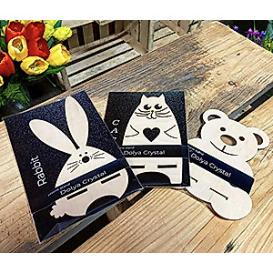 Dolyacrystal Wooden Phone Holder - Cute Decorative Dock with Animal Design - Lightweight & Non-Slip Wood Phone Stand for Desktop, Kitchen, Bedroom, Office - Cradles Most Smartphones & Tablets