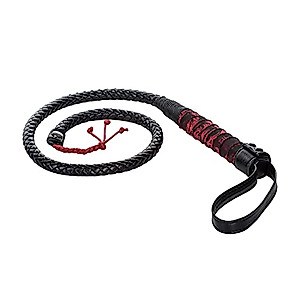 CalExotics Scandal Bull Whip – Fetish Lingerie Adult Sex Toys - Sturdy Whipping Hand Toy for Couples - Sexy Fantasy Whip – Black,SE-2712-33-1