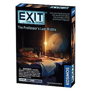 EXIT: The Professor's Last Riddle | Escape Room| Brainteasers | Mystery Solving | Treasure Hunt | Kosmos Game | at-Home Escape Room