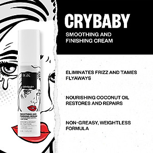 IGK Crybaby Anti-Frizz Smoothing and Finishing Serum 44 ml / 1.5 oz