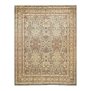 Solo Rugs Mogul One-of-a-Kind Traditional Hand Made Hand Knotted Gray Area Rug 8 x 10