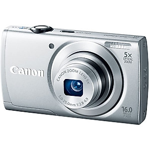 Canon PowerShot A2600 is 16.0 MP Digital Camera with 5X Optical Zoom and 720p Full HD Video Recording (Silver)