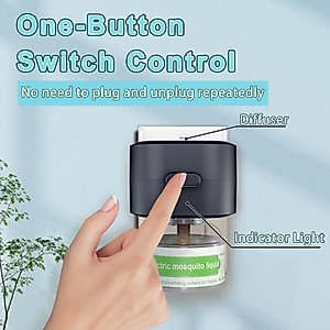 Moskiller Mosquito Repeller, Electronic Mosquito Repellent Plug in, Include 1 Pack 280 Hr Repellent Refills for Home, Bedroom, Office, Kitchen