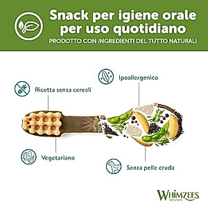 Whimzees Natural Dental Dog Chew Long lasting, Variety Box Mixed Shapes, Small, 56 Pieces