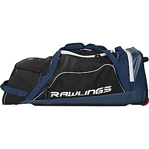 Rawlings | R1502 Wheeled Catcher's Bag | Baseball/Softball | Navy