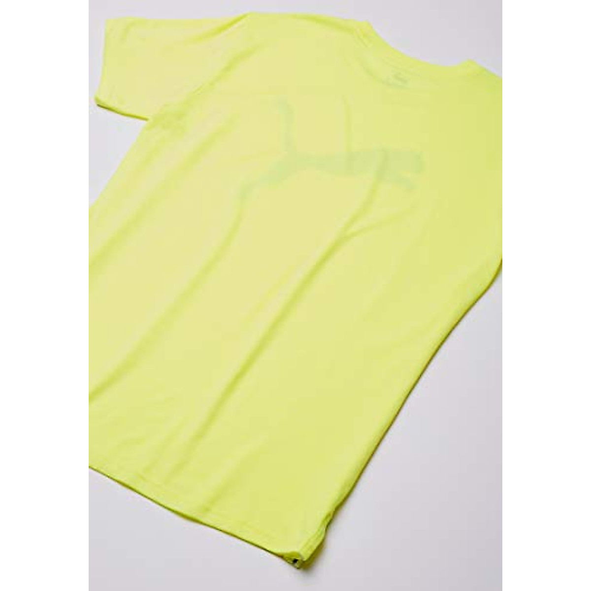 PUMA Men's Cat Tee, Fizzy Yellow Heather, S