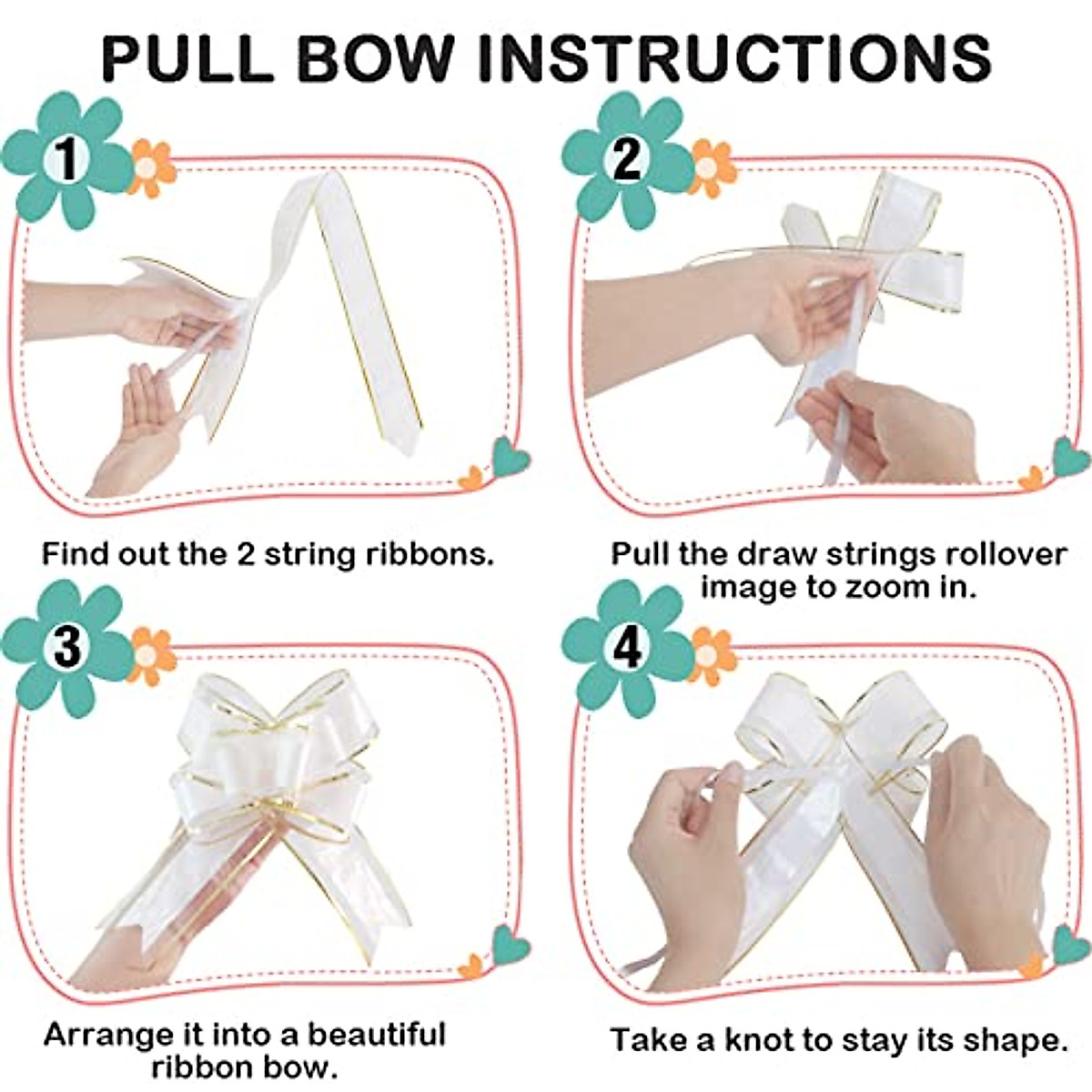 WEWILUCK Gift Wrap Bows Big, Blue Bow for Gift Baskets, Flower Bouquet, Paper, Pull Bows for Gift Wrapping, Gift Bag, Box, Baby Showers, Hanukkah(6 inches, 15PCS)