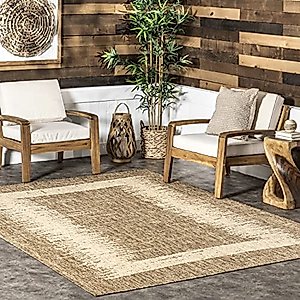 nuLOOM Tami Transitional Square Indoor/Outdoor Area Rug, 8' x 10', Beige