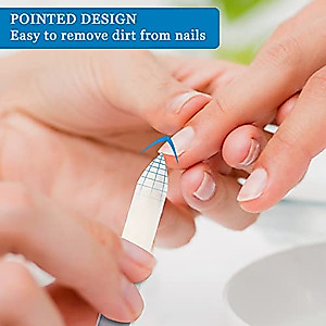 HoPliGhe Crystal Glass Nail File, Double Sided Nail Art Files for Natural Nails and Acrylic Nails Professional Manicue Tools and Supplies for Nail Care, Whashable Lifetime Nail Filer