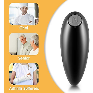 Vivibyan Electric Can Opener, Best Hands-Free Automatic Electric Can Opener for Kitchens and Restaurants, One-Touch Start Operation, Chef's Best Choice Manual