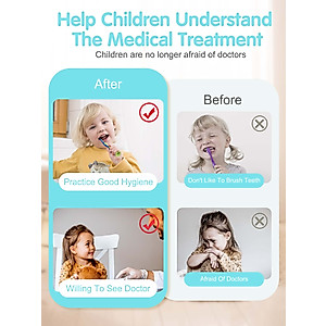 TNOIE Kids Toys, 17 Pieces Simulation Medical Set Role Play Toy, Fun Educational Pretend Play Doctor Toys Gift for Kids Boys Girls Aged 3 4 5 6