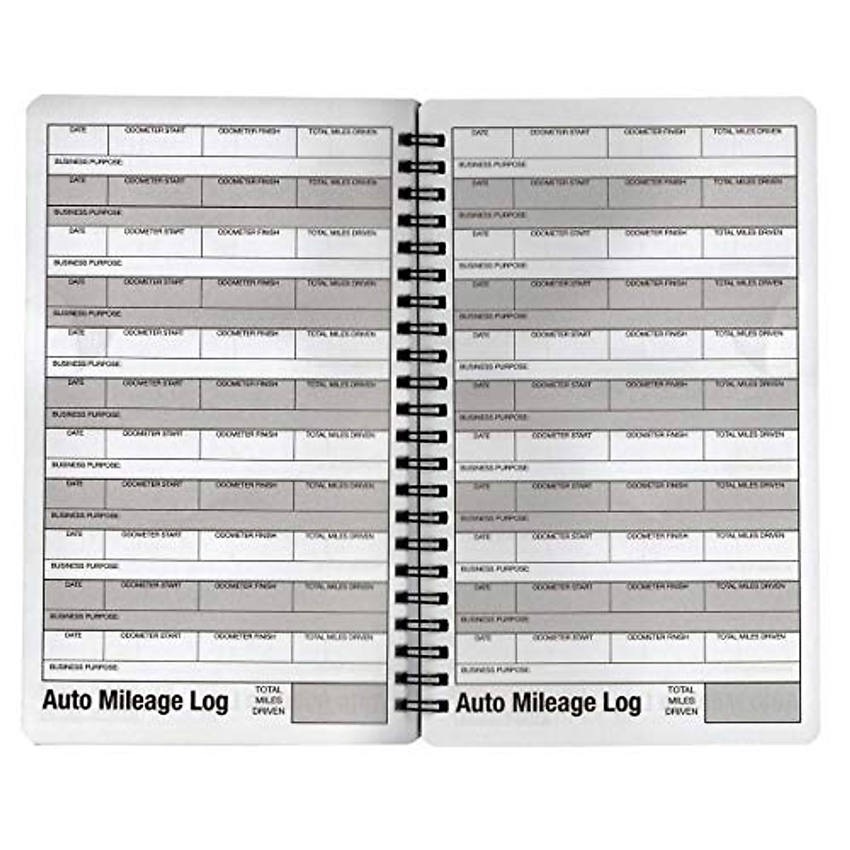 Auto Mileage & Expense Notebook – Vehicle Mileage Log, Miles Log Book to Track Over 400 Rides or Sessions, Track Odometer for Business Driving or Rideshare Apps – 5 x 8 Inches, 60 Pages (Pack of 1)