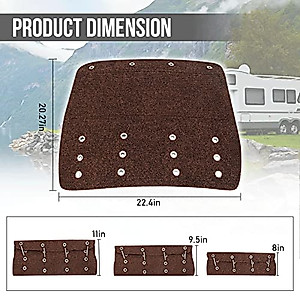 Afurkuot RV Step Covers 2 Pack, RV Step Rugs Stair Carpets Camper Step Cover 22” Wide Wrap Around Cover for RV Stair Camper Trailer Motorhome, Pack of 2 Camper Stairs Carpet, RV Accessories