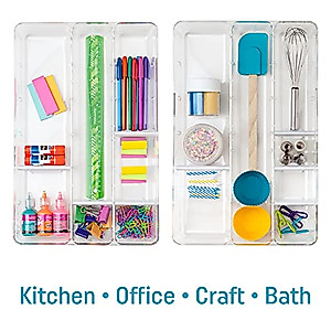 Dial Industries, Inc. Junk Vanity Office Drawer Organizer with Adjustable Dividers