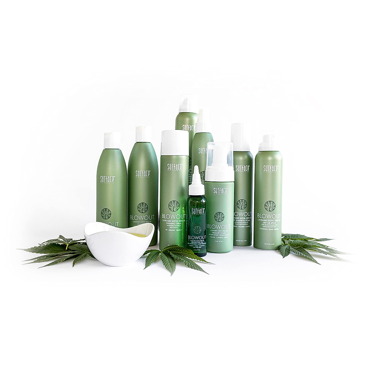 Surface Hair Blow Out Dry Shampoo Foam for Men and Women, 4oz - Lightweight, Organic, Style Memory with Babassu Oil - Absorb Excess Oil - Refresh for Long Lasting Style, 4 fl. oz.