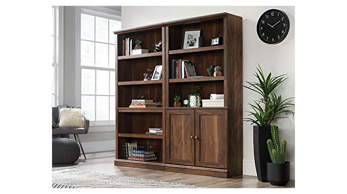 Sauder Grand Walnut Bookcase - Stylish & Functional