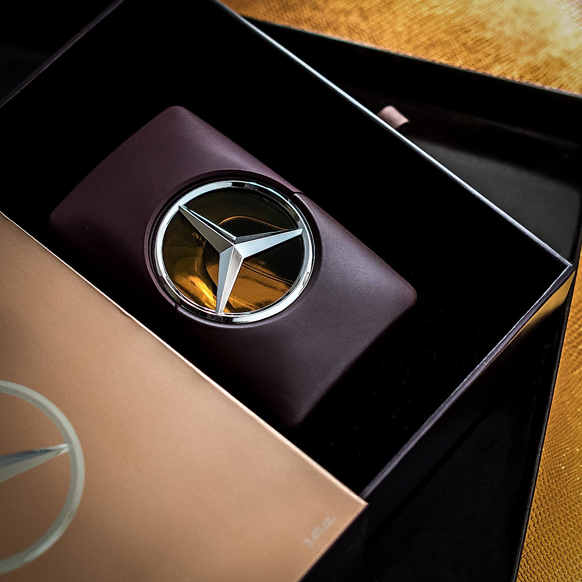 Mercedes Benz Man Private - Amber Woody Eau de Parfum - Mens Cologne Gift for Men - Long-Lasting Scent with Patchouli and Cedar - 3.4 oz EDP Spray