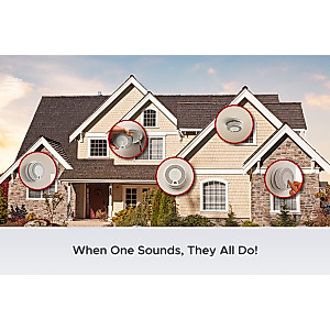 X-Sense Wireless Interconnected Combination Smoke and Carbon Monoxide Detector, 10-Year Battery Powered Fire and CO Alarm, SC06-W, Pack of 1