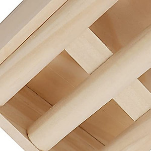 Rabbit Hay Feeder Guinea Pig Hay Rack Wooden Hay Holder for Small Pets Bunny Guinea Pig Chinchilla (Hay Feeder-B)