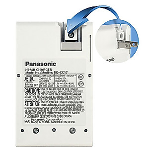 Eneloop Panasonic Advanced 4-Cell Battery Charger BQ-CC17SBA White & Ni-MH AA Battery BK-3MCCA4BA 1.2V 4pk Rechargeable
