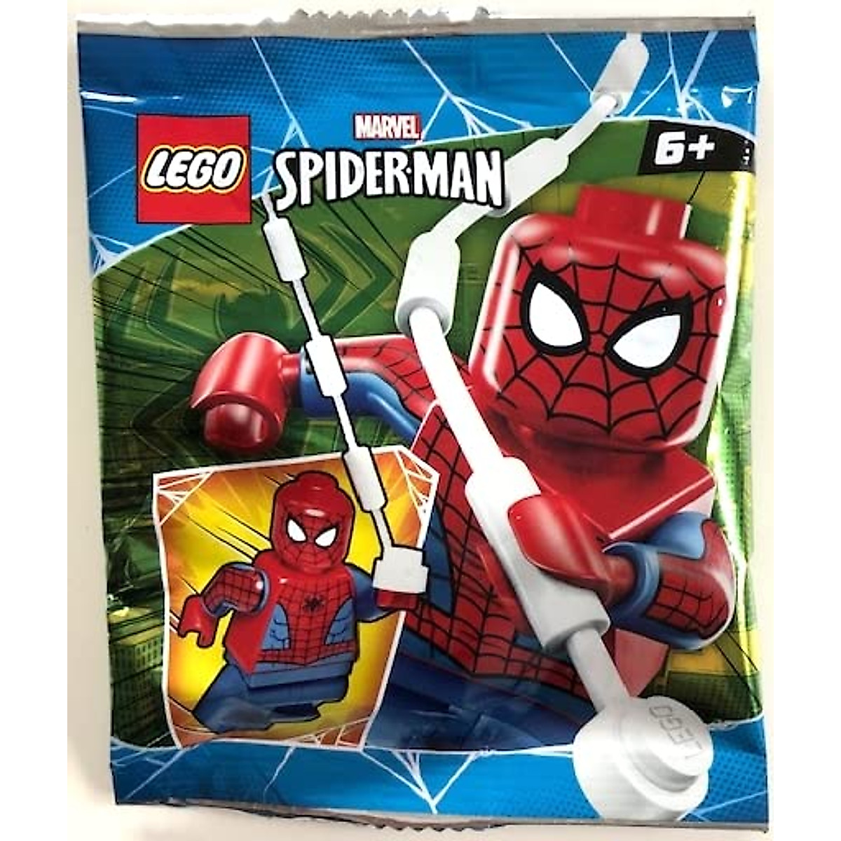 LEGO Superheroes: Spider-Man Minifigure with Web and Printed Arms
