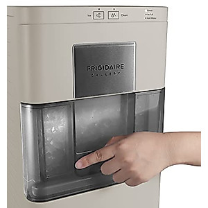 FRIGIDAIRE Gallery EFIC255 Countertop Crunchy Chewable Nugget Ice Maker, 44lbs per Day, Auto Self Cleaning, 2.0 Gen, Cream