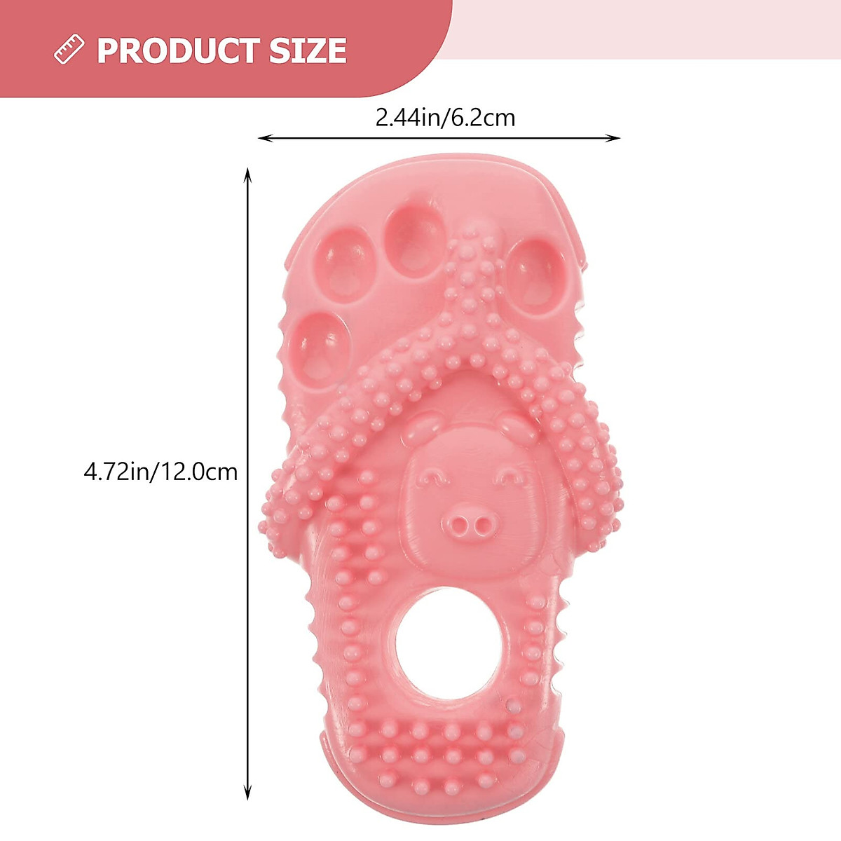 POPETPOP Dog Chew Slipper Shoe Shaped for Teething Puppies Molar Teeth Cleaning Chew Activity