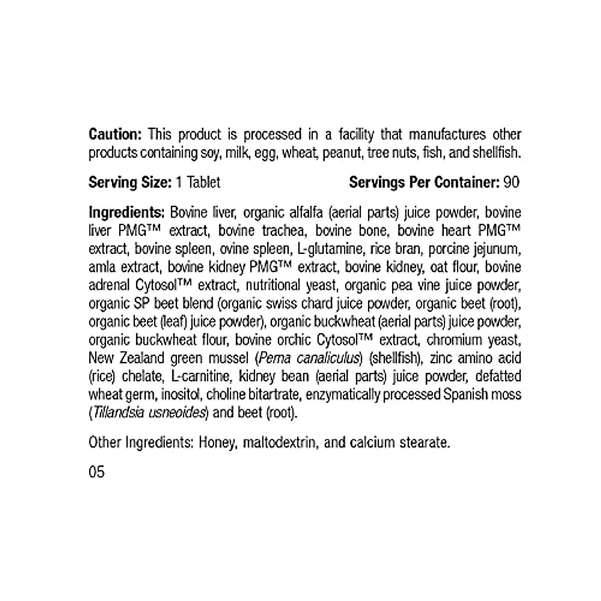 Standard Process - Feline Whole Body Support - Daily Supplement for Cats - 90 Tablets