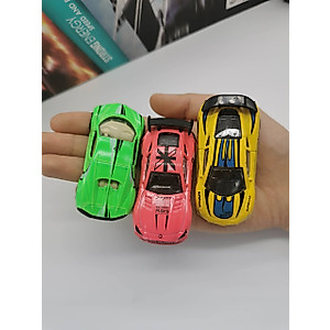 12PCS Cars for Toddlers 1-3, Plastic, with Map Road Signs and Obstacle, Gift for Boys and Girls