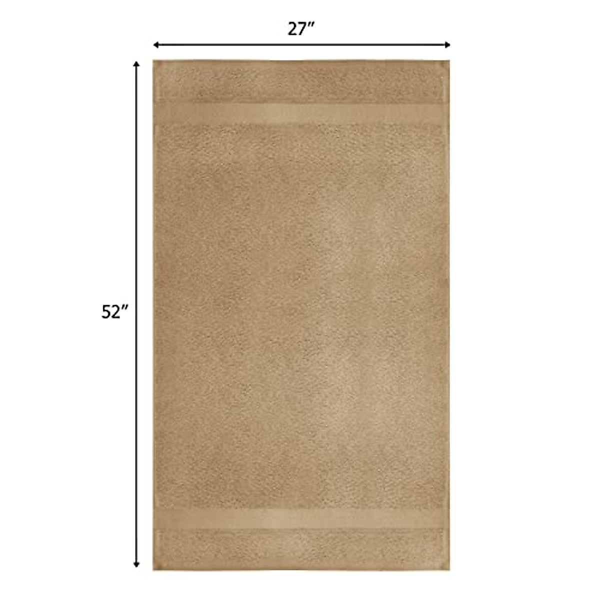 COTTON CRAFT Simplicity Bath Towels Set -7 Pack- 27x52-100% Cotton Bath Towel - Lightweight Absorbent Soft Easy Care Quick Dry Everyday Luxury Hotel Spa Gym Shower Beach Pool Camp Travel Dorm - Linen