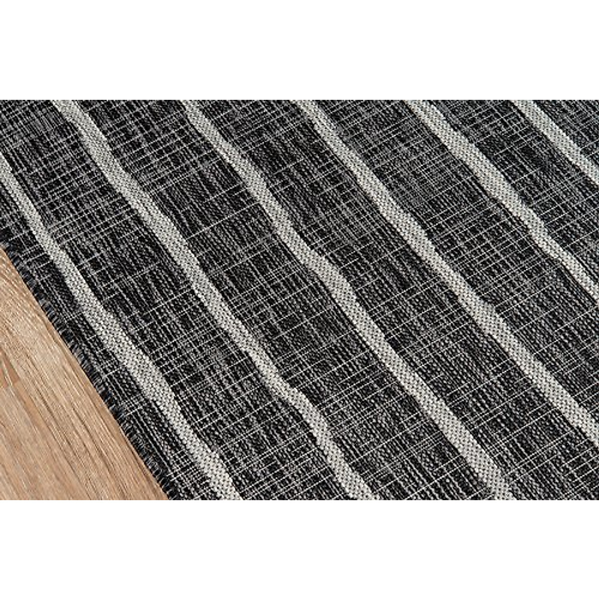 Novogratz Villa Collection Sicily Indoor/Outdoor Area Rug, 5'3" x 7'6", Charcoal