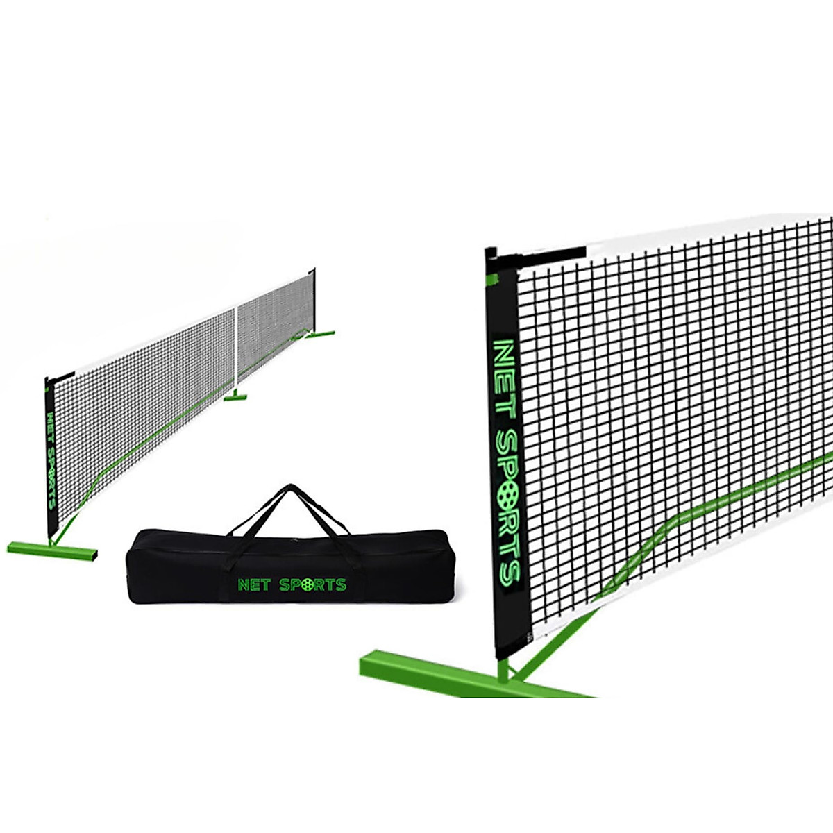 Net Sports Portable Pickleball Net Regulation Size 22 FT Pickle Ball Net for Driveway | Carry Pickleball Bag Nets and Accessories | Outdoor Pickleball Training Aids and Practice w/Easy Instructions