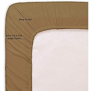 Queen'S Linen Rv Sheets For Camper King 70X80 Size Bed, Soft Brushed Microfiber, 1800 Hotel Luxury Bed Sheets Set For Campers, Easy Fit Mattress Up To 8 Inch Deep Pockets(Taupe Rv Sheets)