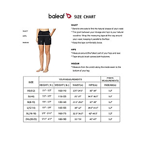 BALEAF Women's Shorts Athletic Running Workout Casual Cotton Lounge Walking Sweat Yoga Jersey Pull On Shorts Pockets Spray Green Size M