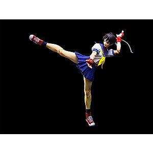Bandai Tamashii Nations S.H.Figuarts Sakura Kasugano "Street Fighter" Action Figure, Multi-colored, 8" (BAN23895)