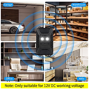 2 Pack Car Rodent Repellent Under Hood,Rodent Deterrent for Cars,Rat Repellent for Car to Keep Rodents Out of Car,Battery Operated Squirrel Repellent Rodent Repellent for Car Engines RV Garage