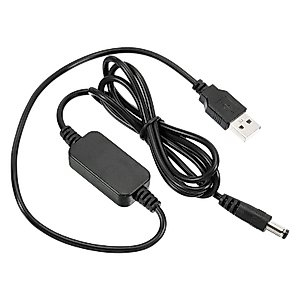 PATIKIL 12W USB Step Up Voltage Converter, DC 5V to DC 12V Power Supply Adapter Jack 5.5x2.5mm Cable for Router LED Lamp Speakers