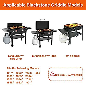 GARNETIN Wind Guard for Blackstone Griddle 28 Inch Wind Screen Flat Top Griddle Accessories steel Magnetic Set of 4 Wind Gurad for Blackstone Griddle 28", Black
