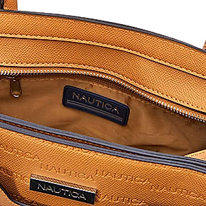 Nautica Sandy Jr. Top Handel Satchel with Removable Crossbody Strap, Camel